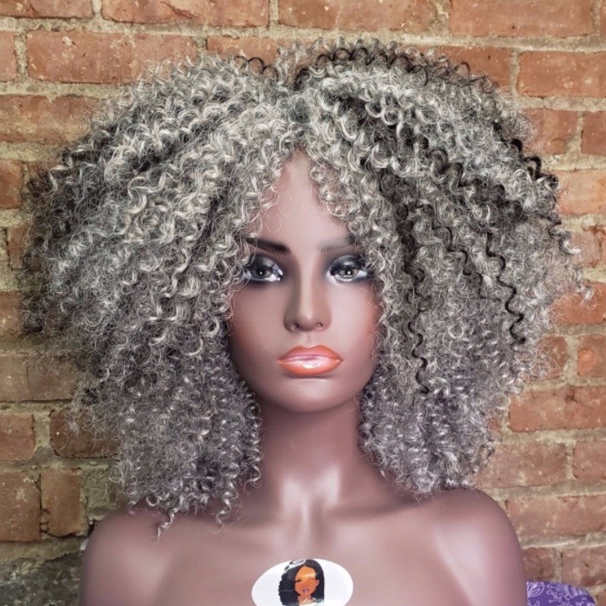 Salt & Pepper Curly Crochet Unit – MixxTresses Hair Collection